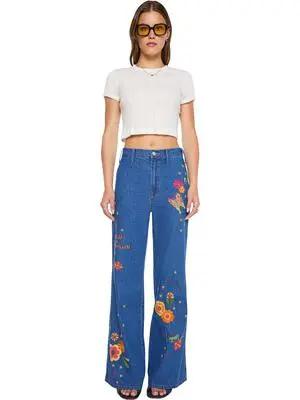 MOTHER The Heyday Hustler Roller Jeans - Blue
