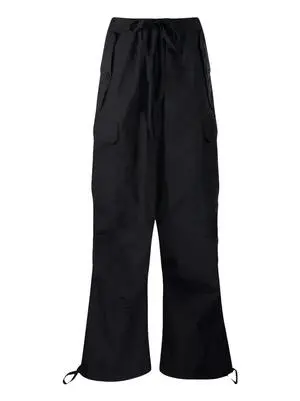 P.a.r.o.s.h Cargo Trousers With Drawstring - Black