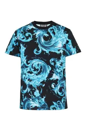 Versace Baroque-print T-shirt - Black