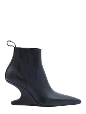 Rick Owens Sculpted-heel Pull-tab Boots - Black