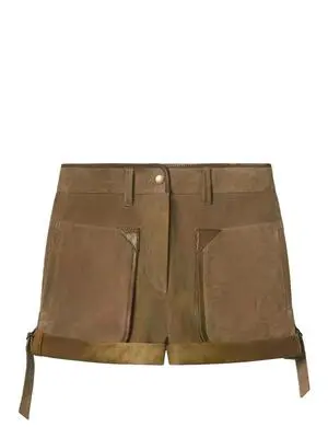 Isabel Marant Marline Suede Shorts - Brown