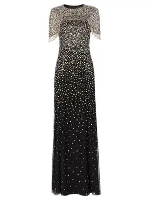 Jenny Packham Esna Maxi Gown Liquorice