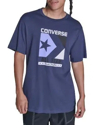 CONVERSE Timeless Boxed Chevron T-shirt - Converse Navy