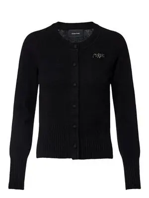 Simone Rocha Embellished Cashmere Cardigan - Black