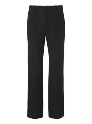 Gucci Silk Satin Georgette Wide-leg Pants - Black