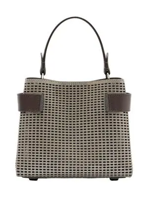 Brunello Cucinelli Essence Small Leather Top-handle Bag - Brown