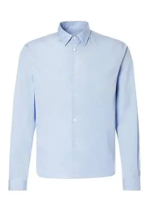 Prada Gathered Cotton Shirt - Blue