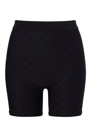 Gucci Gg Jacquard Biker Shorts - Black