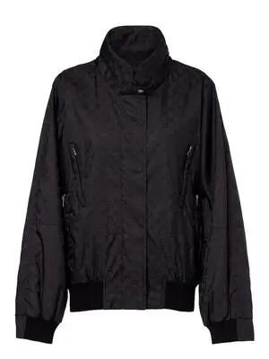 Gucci Gg Cotton-trimmed Jacket - Black