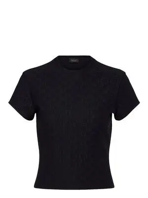 Gucci Gg Jersey Jacquard T-shirt - Black