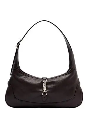 Gucci Jackie Slim Small Leather Shoulder Bag Brown