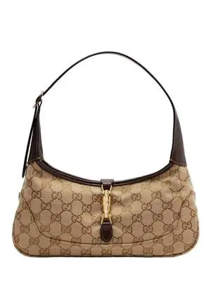 Gucci Jackie Slim Gg Canvas Small Shoulder Bag - Beige