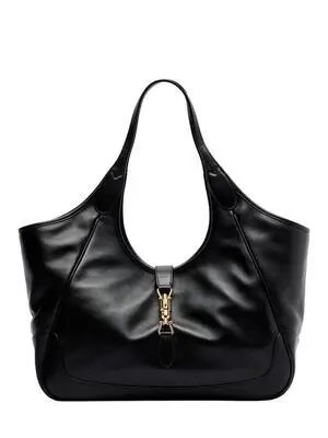 Gucci Medium Leather Tote Bag - Black