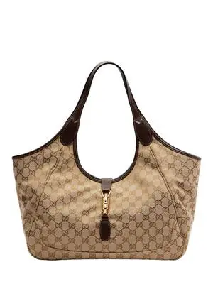Gucci Mercato Gg Canvas Medium Tote Bag - Beige
