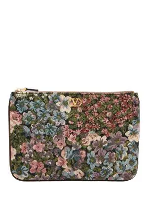 Valentino Garavani Vlogo Floral Jacquard Pouch - Multicoloured