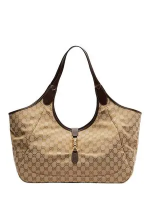 Gucci Mercato Gg Canvas Large Tote Bag - Beige