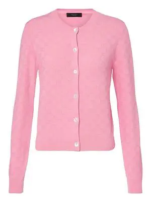 Gucci Gg Jacquard Cardigan - Pink