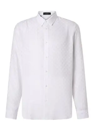 Gucci Gg Silk Jacquard Shirt - White