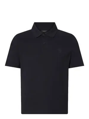 Gucci Logo Cotton Piqué Polo Shirt - Blue