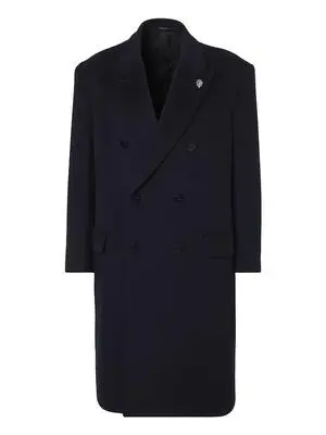 Gucci Double-breasted Cashmere Coat - Blue