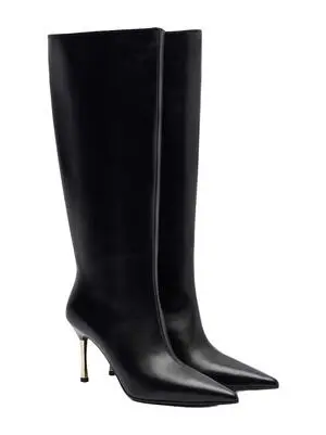 Gucci Leather Knee-high Boots - Black