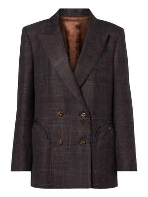 BLAZÉ MILANO Everynight Wool, Silk, And Linen Blazer - Brown