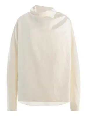 TOTÊME Draped Satin Top