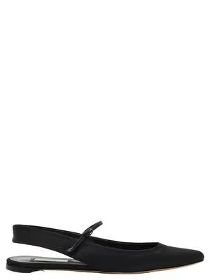 TOTEME Slingback Mary Jane Flats - Black