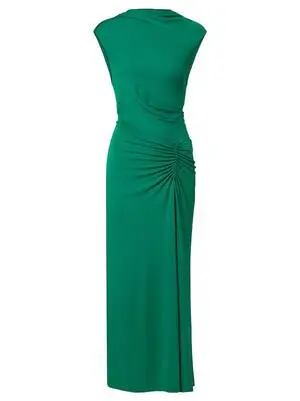 Simkhai Acacia Draped Jersey Maxi Dress Green