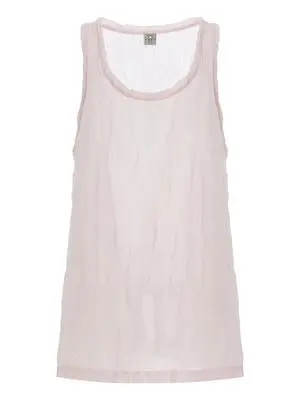 TOTEME Crinkled Gauze Tank - Pink