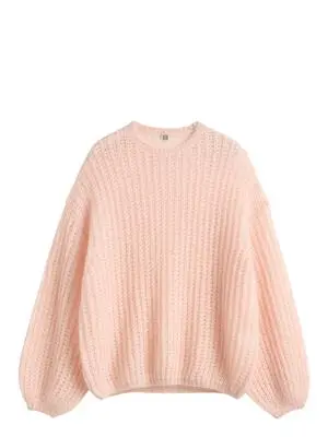 TOTEME Oversized Mohair-blend Sweater - Pink