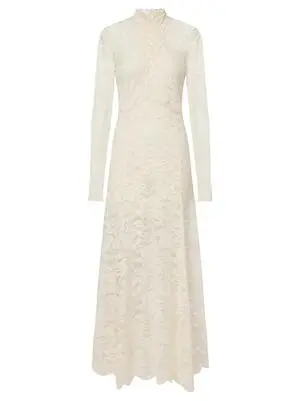 Rabanne Lace Maxi Dress - White