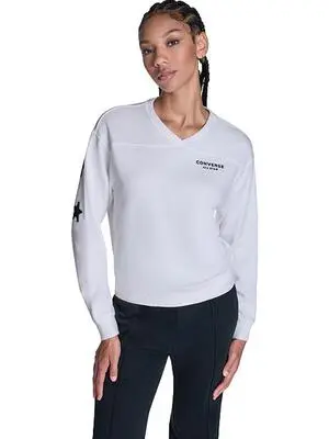 CONVERSE Chuck Star Crewneck - White 10a