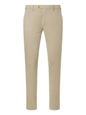 Canali Cotton Straight Chinos - Beige