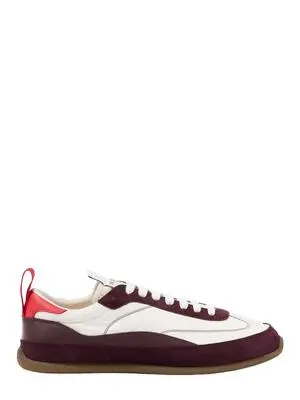 Alexander McQueen Suede-trimmed Leather Sneakers - White