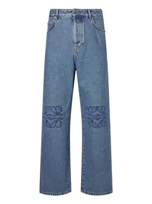 Loewe Anagram Straight Jeans - Blue