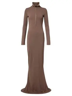 MUGLER Jersey Gown - Brown