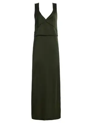 TOTEME V-neck Slip Dress - Green