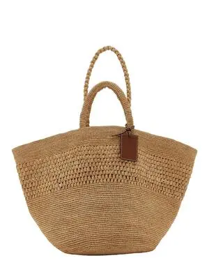 Manebí Fiji Raffia Bag - Neutral