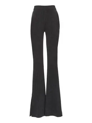 DES_PHEMMES Flared-Leg Pants Dark Grey