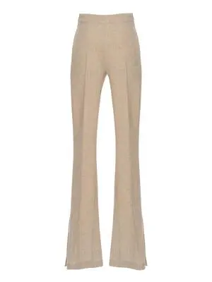 DES_PHEMMES Flared-Leg Pants Light Grey
