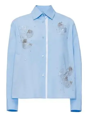 DES_PHEMMES Collared Cotton Shirt