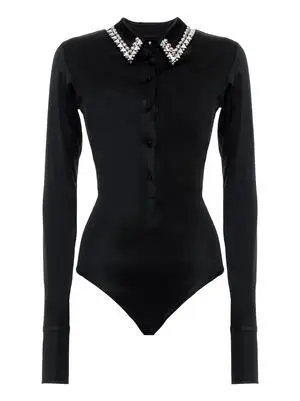 DES_PHEMMES Embellished Polo Bodysuit