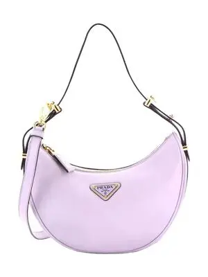 Prada Arque Half Moon Small Hobo Bag - Purple