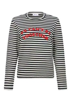 ALEXANDER MCQUEEN Striped Crew-Neck Sweater