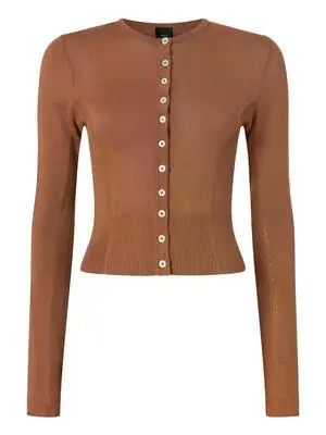 Pinko Buttoned Knitwear - Brown