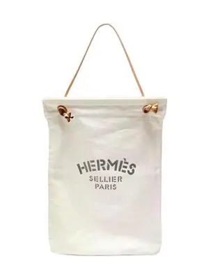 Hermès Aline Canvas Tote Bag - Neutrals