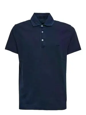 FAY Embroidered Polo Shirt - Blue