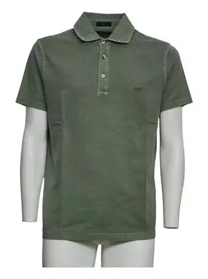 FAY Embroidered Polo Shirt - Green