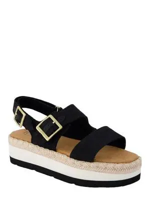Toms Giana Flatform Sandal - Black